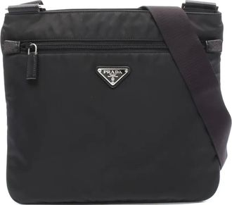 Prada sac porté épaule Re-Nylon (années 2010) - Noir