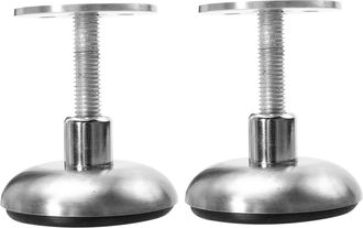 Artibetter H&ouml;henverstellbare Edelstahl M&ouml;belf&uuml;&szlig;e Robuste Schrank Sofabeine Kratzfeste M&ouml;belbeine Ersatz f&uuml;r Wohnzimmer K&uuml;chenm&ouml;bel