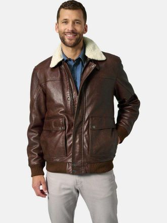 Babista Lederjacke ZELVENTO mit w&auml;rmendem Teddyfutter