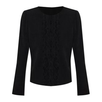 Emporio Armani Volant-Jacke - - Jackets - Damen - Schwarzk - XS