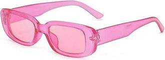 Generic Lunettes De Soleil &Agrave; Petite Monture For Hommes Et Femmes, Id&eacute;ales For Le Sport En Plein Air La Conduite(Pink)