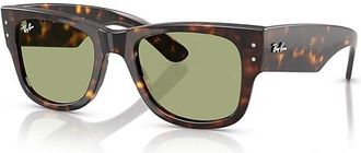 Ray-Ban Mega Wayfarer Summer Capsule Sonnenbrillen Havana Fassung Grün Glas 51-21