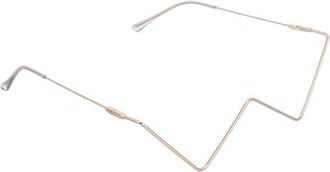 IFUNDOM Lunettes Semi-Cercl&eacute;es D&eacute;coratives sans Verres Monture M&eacute;tallique V Forme Couleur Or Accessoire pour Femmes L&eacute;g&egrave;res et Adapt&eacute;es aux F&ecirc;tes Cosplay et O