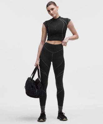 lululemon Legging taille haute avec empi&egrave;cements en Everlux pour Femmes - Taille 10