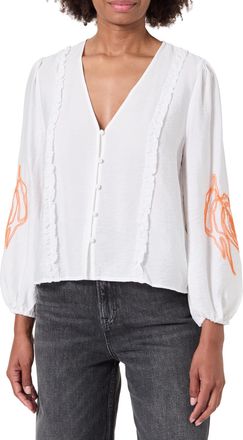 Desigual BLUS_HOJA, 1000 White, XL