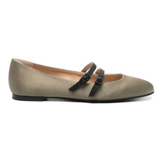 Roberto Festa Milano Femme, Chaussures, Vert, Taille: 37 1/2 EU Ballerines Julia en satin