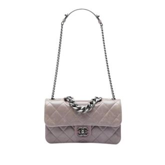 Chanel Pre-owned Quilted Satchel - - Pre-owned - Damen - Lila - ONE SIZE
