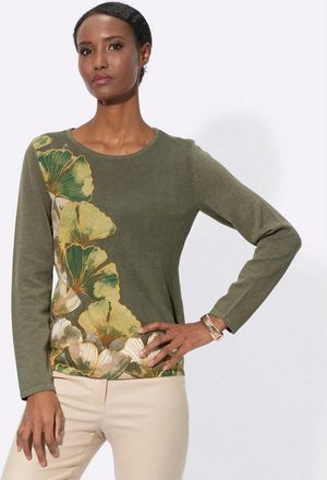 Création L Strickpullover Rundhalspullover