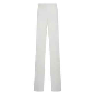 Alberta Ferretti Femme, Pantalons, Blanc, Taille: 38 FR Pantalon Droit Taille Haute