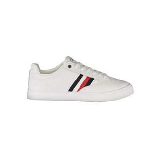 Tommy Hilfiger Wei&szlig;e Leder Herren Sneaker - - Shoes - Herren - Wei&szlig; - 45 EU