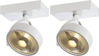 SLV KALU | Dimmbare Wand- und Deckenleuchte zur Beleuchtung innen, LED Strahler, dreh- und schwenkbar, LED Spot, Deckenstrahler, Decken-Lampen | einflammi