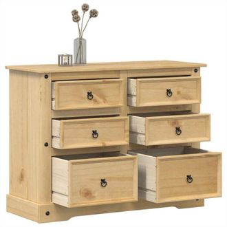 vidaXL Commode Corona 120x48x91 cm bois massif de pin