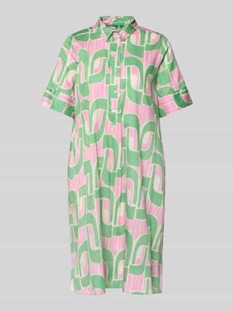 Milano Knielanges Hemdblusenkleid mit kurzer Knopfleiste