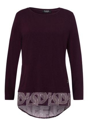 Tuzzi Nero T-Shirt Shirt GLAM ON TRACK mit angesetztem Saum