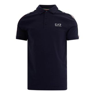 Emporio Armani Emporio Armani Ea7, Homme, Tops, Bleu, Taille: XL Polo en jersey de coton Italian Spirit