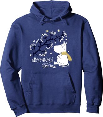 Moomin Mumins erster Schnee Winter Moomintroll Pullover Hoodie