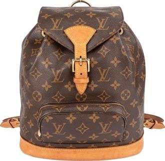 Louis Vuitton Crossbody Bags - Louis Vuitton Monogram Canvas Montsouris MM Backpa - Gr. unisize - in Braun - f&uuml;r Damen