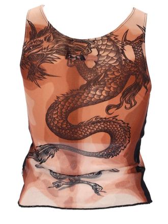 Jean Paul Gaultier Safe Sex Tattoo Print T-shirt - Multicolor