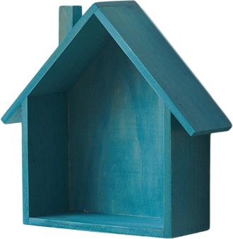 Generico House Shaped Box, 25 x 8 x 24 cm, rustikale h&ouml;lzerne Wandaufbewahrung, multifunktionales Design f&uuml;r das Bauernhaus, Heimschild, kleines Nursery-Schild