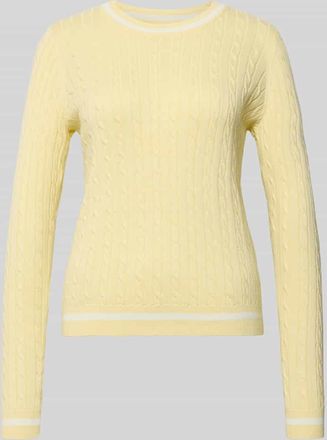 Christian Berg Strickpullover mit gerippten Abschl&uuml;ssen