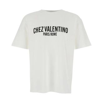 Valentino Chez T-Shirt - - Tops - Herren - Wei&szlig; - M