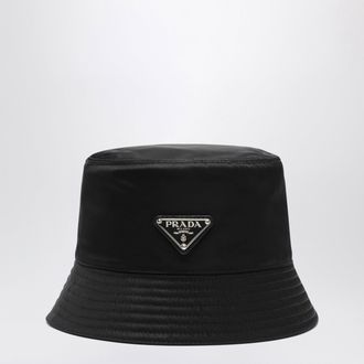 Prada Schwarzer Re-Nylon-Fischerhut