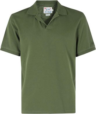 MC2 Saint Barth Homme, Tops, Vert, Taille: XL Charles Jersey Stretch Piquet Polo