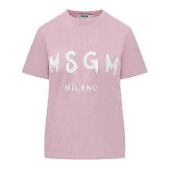 Msgm T-Shirt - - Tops - Damen - Rosa - M