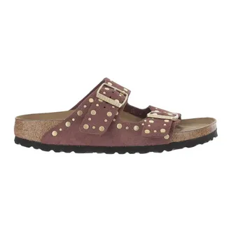 Birkenstock Femme, Chaussures, Rouge, Taille: 37 EU Arizona Rivet Suede Narrow Fit