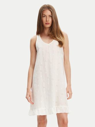 Benetton United Colors Of Benetton Nachthemd 4SHX3C008 Écru Regular Fit