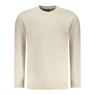 HUGO BOSS Homme, Sweatshirts et sweats &agrave; capuche, Beige, Taille: XL SweaT-shirt &agrave; col rond et manches longues en molleton gratt&eacute;