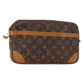 Louis Vuitton Pochette en toile Pre-owned - Femme - Pre-owned - Brun - Taille: ONE Size