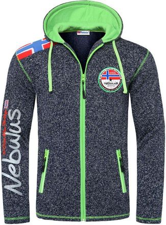 Nebulus Fleecejacke NORSKA, P4646 - Herren, navy meliert, XXL