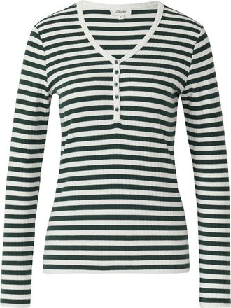 s.Oliver Damen T-Shirt Langarm 2170091 Blue Green 40