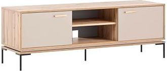 Schildmeyer Looks by Wolfgang Joop Lowboard G, Eiche Landhaus mit cremebeige, Holzwerkstoff, 154.6 x 45 x 53.7 cm, 701823