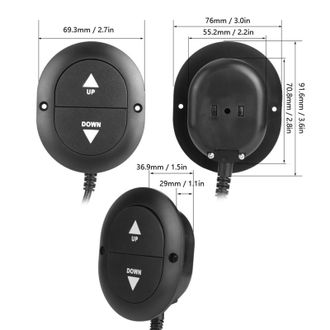 Dioche Steuerung f&uuml;r Elektrische 2-Tasten-5-polige Elektrische Sofa-Handsteuerung - Langlebiges ABS-Material, Benutzerfreundliches Design, Kompatibel mit Lie