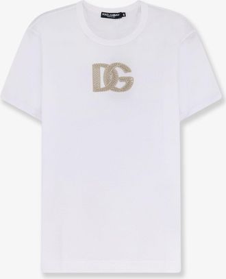 Dolce & Gabbana Cotton T-shirt with patch logo on the front - DOLCE & GABBANA - gender_Man