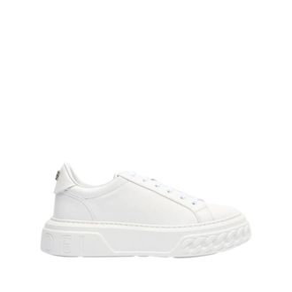 Casadei Femme, Chaussures, Blanc, Taille: 37 1/2 EU Off Road Leather Baskets