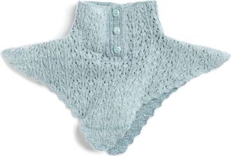 Barrie Kaschmirschalkragen aus Spitze - Blau