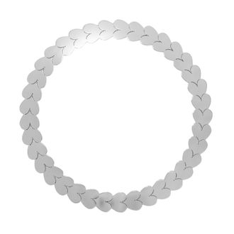 Fink rundes Deko Herz aus Edelstahl &Oslash; 30 cm f&uuml;r Tischdekorationen oder zum Aufh&auml;ngen