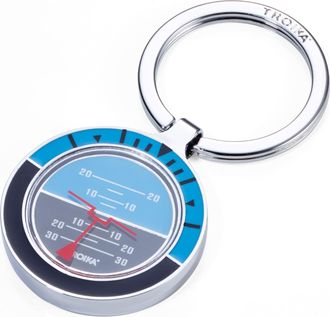 Troika Schlüsselanhänger Elefant Eddie - nimmt den Schlüssel sicher an den Rüssel - Metallguss - verchromt - silberfarben