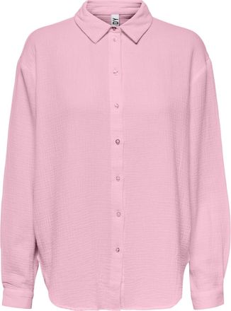 Jacqueline de Yong JDY Damen Musselin-Bluse JDYTheis Langarm Loose Shirt 15271018 Fairy Tale XXL