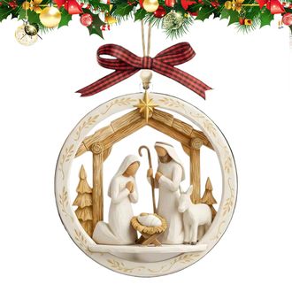 Generico Krippenfigur, Kunsthandwerk aus zweidimensionalem Acryl, christliches Sammlerst&uuml;ck, Weihnachtskrippe, Weihnachtsdekoration f&uuml;r den Innenbereich zu Wei