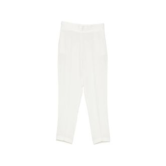 Simona Corsellini Straight Leg Hosen - - Trousers - Damen - Wei&szlig; - M
