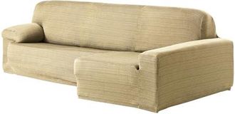 Eysa Aquiles elastisch Sofa überwurf Chaise Longue rechts, frontalsicht, Farbe 01-beige, Polyester-Baumwolle, 43 x 37 x 14 cm