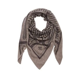 Lala Berlin Kaschmir Dreieckstuch mit Clic Kufiya Print - - Accessories - Damen - Braun - ONE SIZE