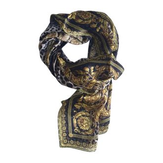 Versace Femme, Accessoires, Multicolore, Taille: ONE Size Foulard Stola Pashmina Seta