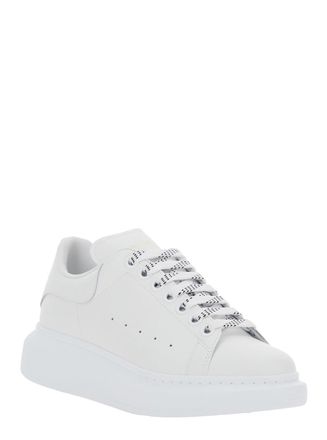 Alexander McQueen Womens Low Top Sneakers White Leather Calf Trainers