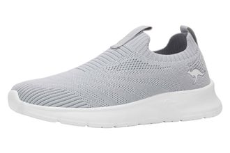 Kangaroos Sneaker KANGAROOS K-NJ RONA, Damen, Gr. 36, vapor grau, wei&szlig;, Textil, Schuhe Sneaker, praktischer Schlupfeinstieg