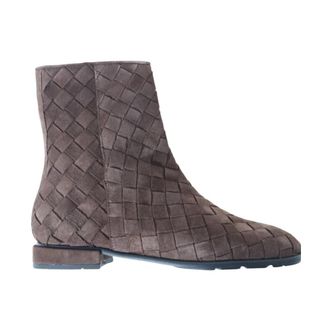 Pons Quintana Tronchetto in camoscio intrecciato - - Shoes - Damen - Braun - 38 EU